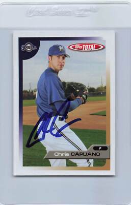 2005 Topps Total #392 Chris Capuano Brewers Signed Auto *G4151 | eBay