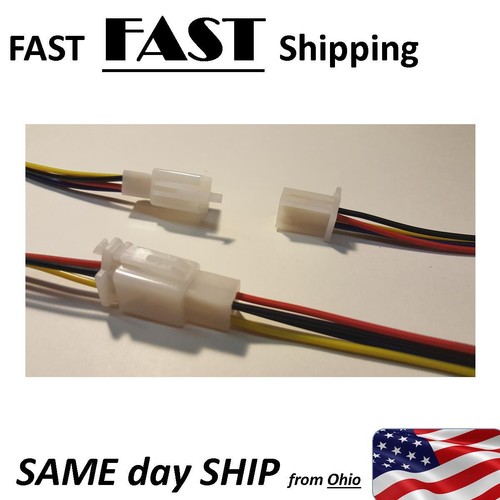 4 Pin Plug Car Terminal Wire Connector Block Socket Male with Female | eBay