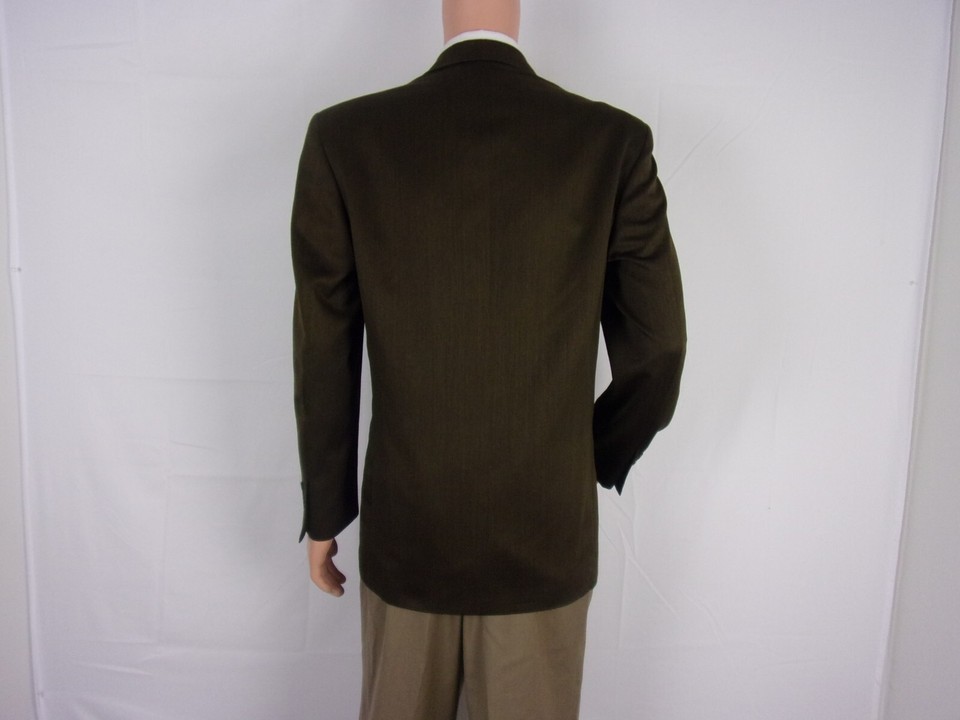 Vanetti Button Up Long Sleeve Suit Jacket SIZE:42R BROWN | eBay