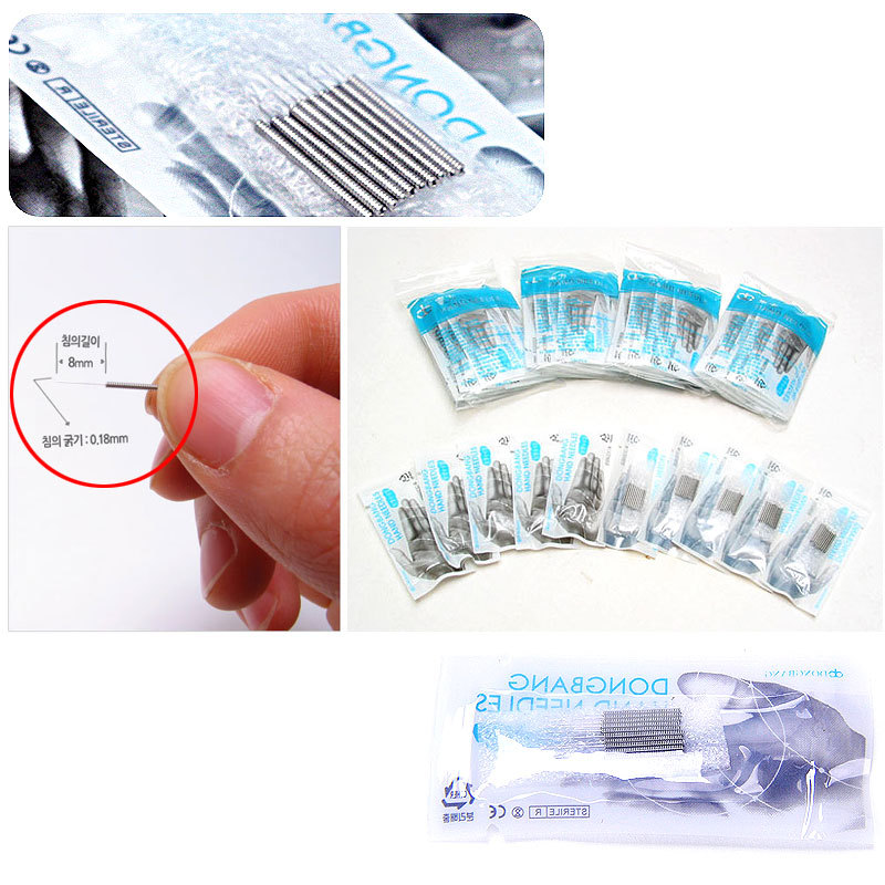 Dong bang DB132 Acupuncture Hand SOOJI Needles 0.18x8mm (5,000pcs or 10 ...