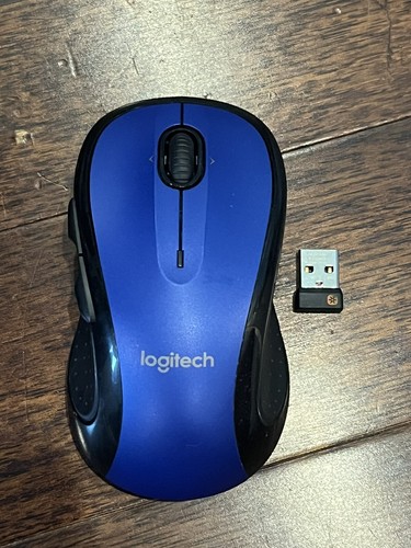 LOGITECH M510 Wireless Computer Mouse, Navy, Unifying Receiver, Mac ...