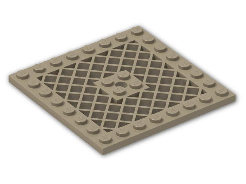 LEGO PLATE MODIFIED 8x8 W/ GRILLE & HOLE (1 PCS) YOU CHOOSE COLOR 4151 ...