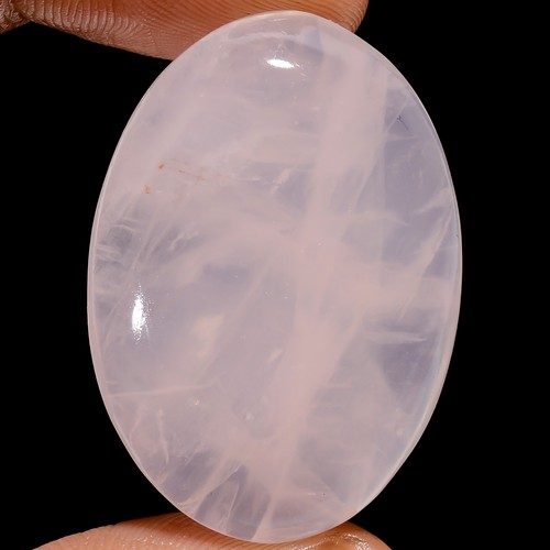 Natural Rose Quartz Oval Shape Cabochon Loose Gemstone 61.5 Ct ...