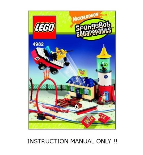 LEGO 4982 - Spongebob - Mrs. Puff's Boating School - INSTRUCTION MANUAL ...