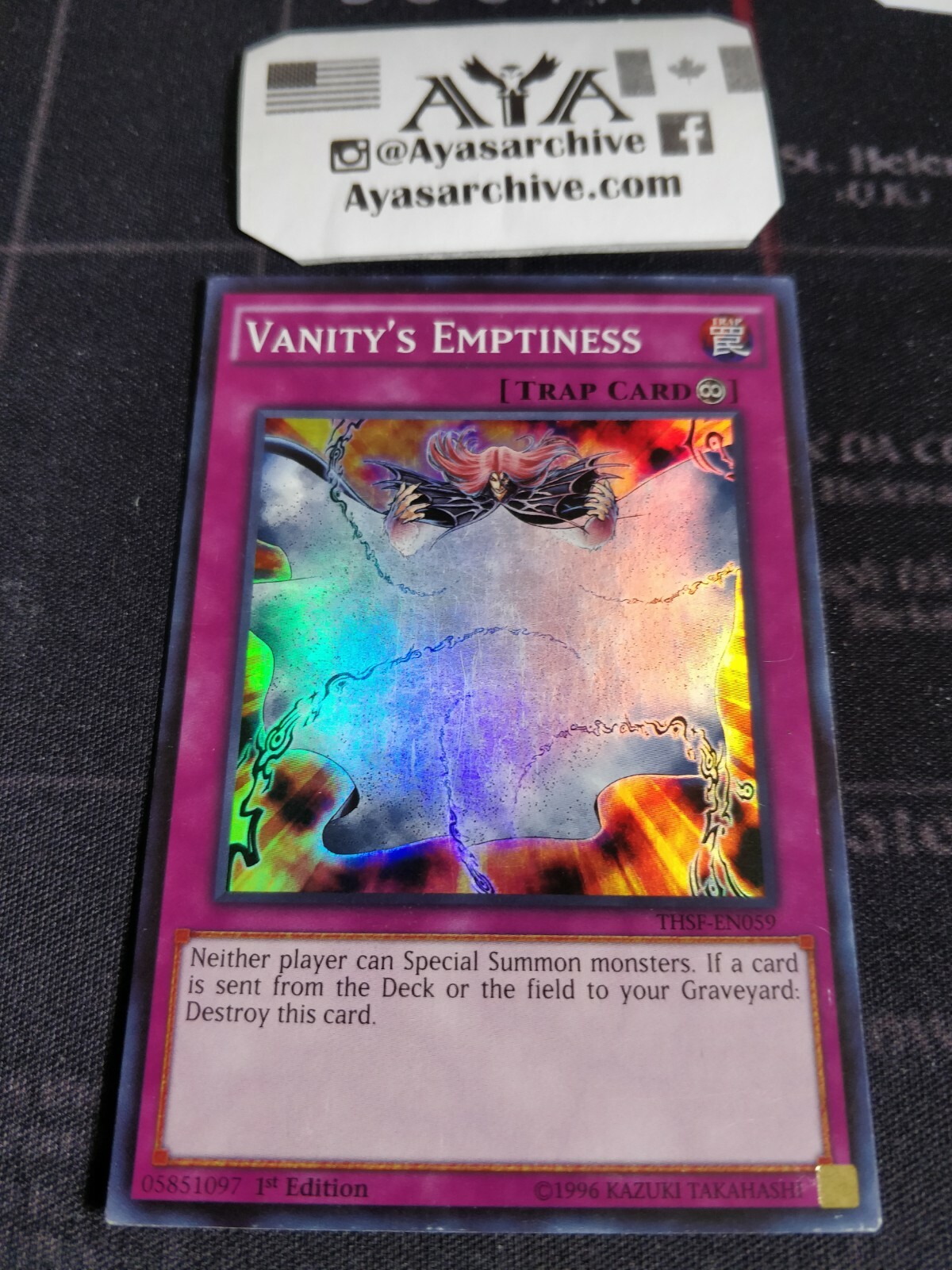 Vanity's Emptiness - THSF-EN059 - Super Rare - 1st Edition NM ...