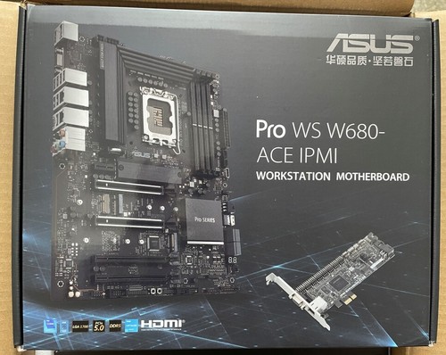 Asus Pro WS W680-ACE ATX Motherboard Workstation Support Intel W680/ i9 ...