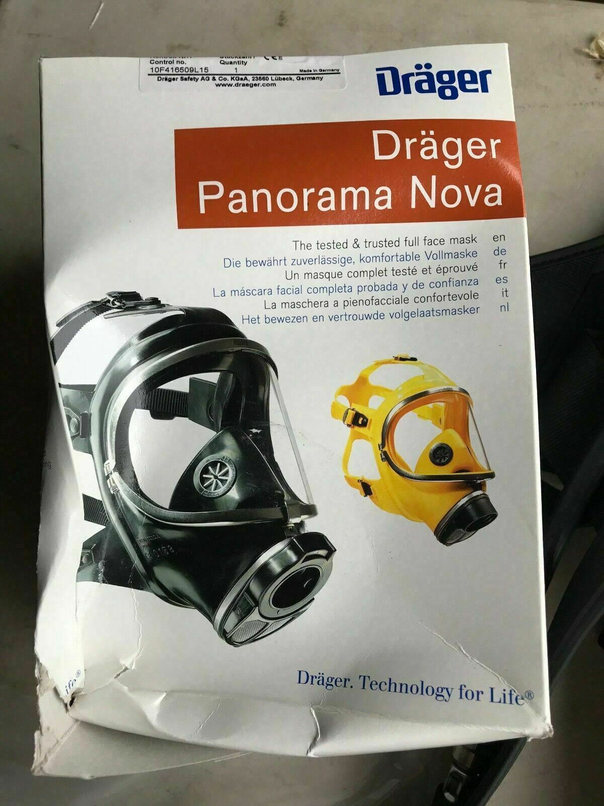 Draeger Escape SCBA Short Hose W/NOVA Mask 15 Minute W/Quick Release ...
