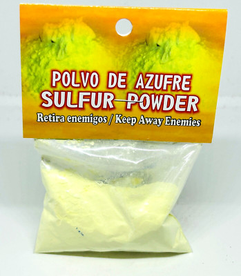 PURE SULFUR POWDER POLVO DE AZUFRE 3/4 oz. | eBay