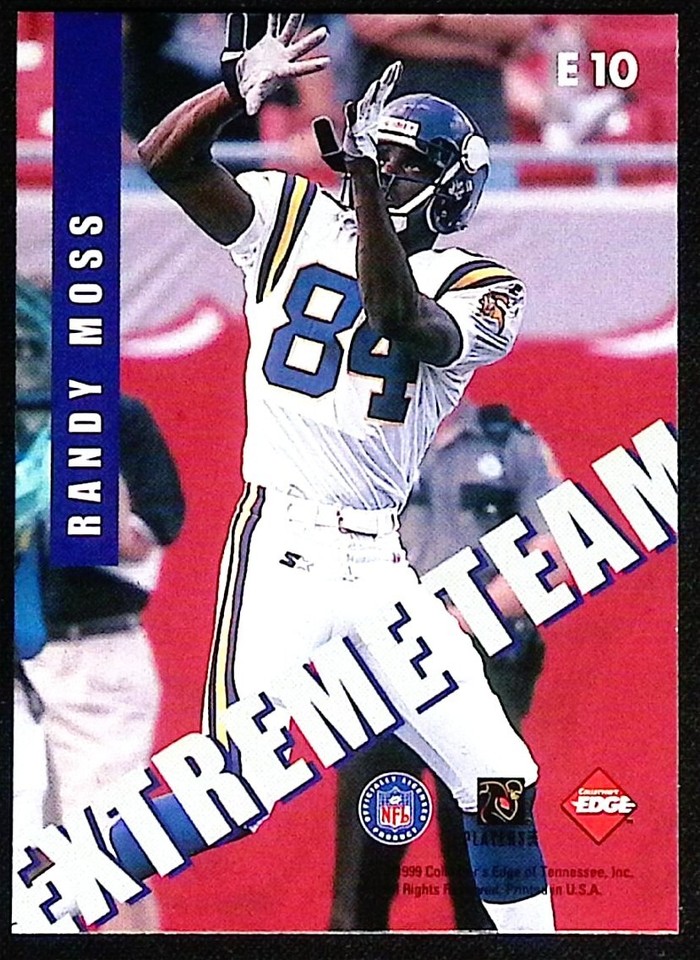 Randy Moss - 1999 Collector's Edge Fury #E10 Extreme Team - Vikings | eBay