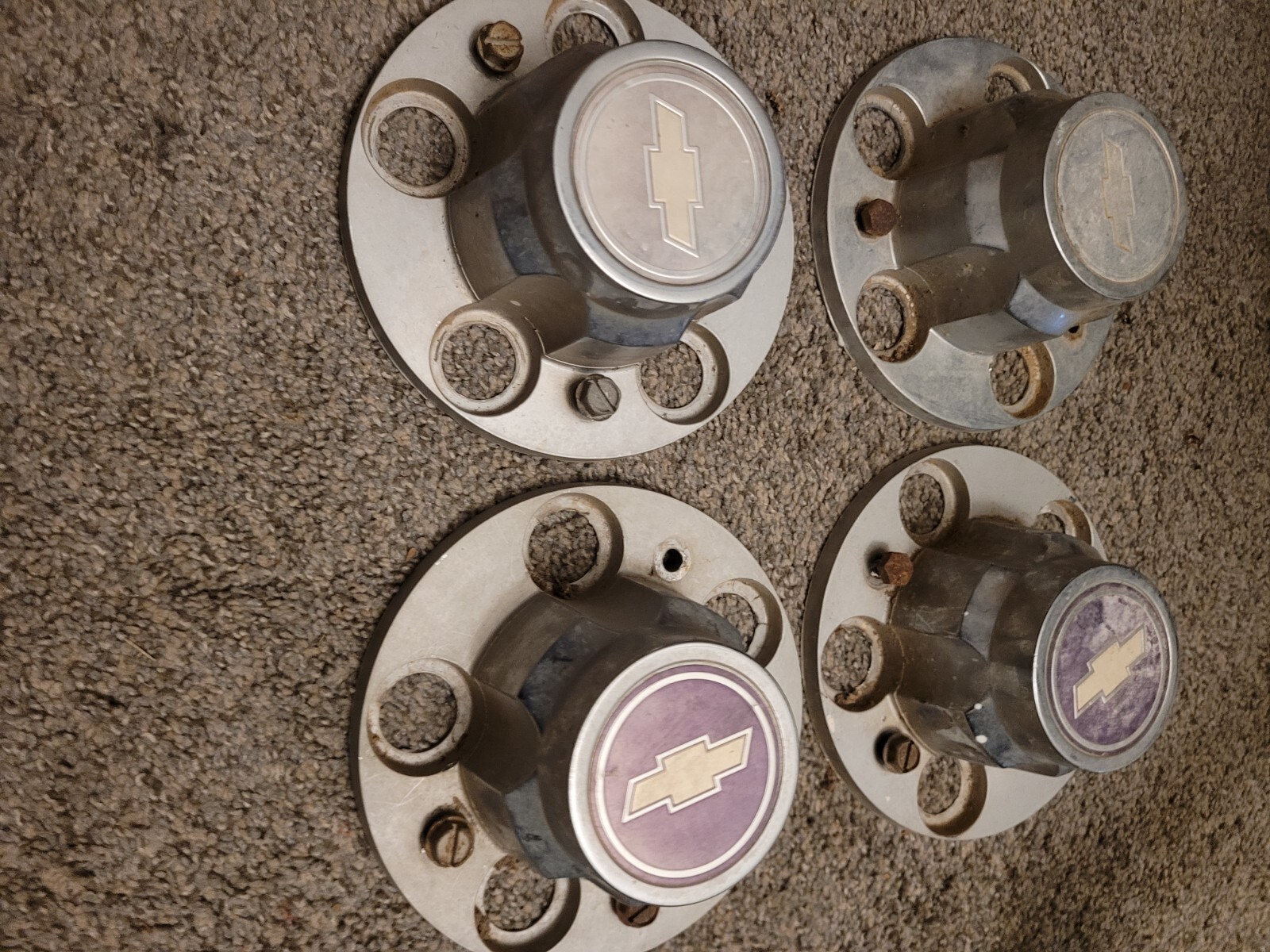 4 1980 c10 wheel center caps oem aluminum used aluminum not plastic | eBay