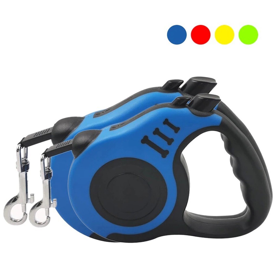 Dog Cat Leash Automatic Retractable Nylon Durable 3m/5m Pet Lead ...