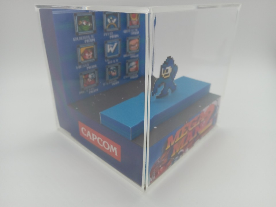 Megaman 2 Boss Select Screen Rockman Nintendo NES Shadow Box Diorama ...