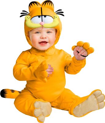 Garfield Infant Orange Cat Fancy Dress Up Halloween Baby Toddler Child ...