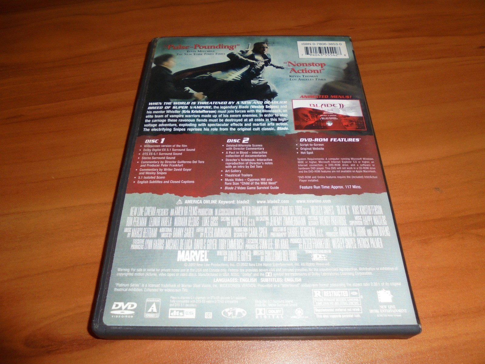 Blade II (DVD, 2002, 2-Disc Widescreen) 2 Wesley Snipes 794043555428| eBay