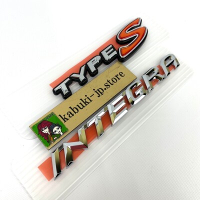 HONDA GENUINE INTEGRA DC5 ACURA RSX 02-06 Type-S RED Rear EMBLEM 2-Set ...