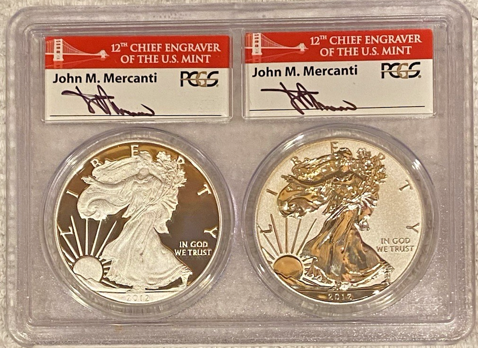 2012 S PCGS PR70 Proof Reverse Proof Set First Strike Mercanti San ...