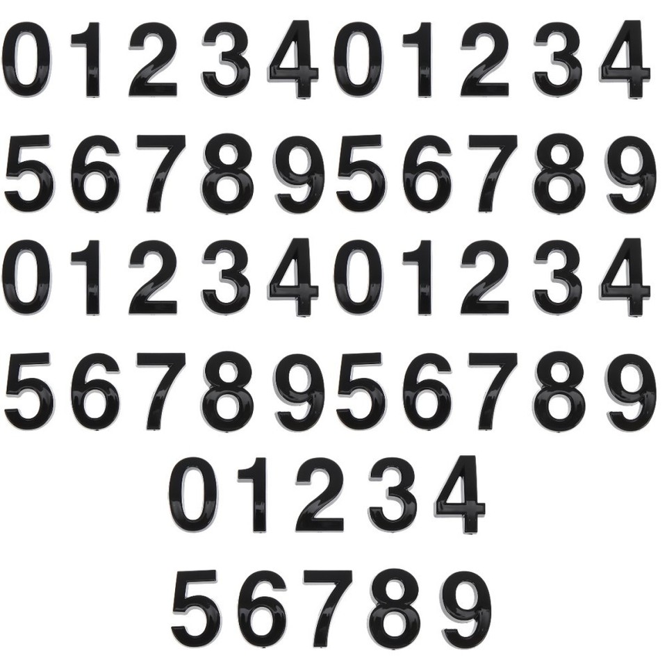 10 Pcs House Numbers Self Adhesive Professional Multi Function Clock ...