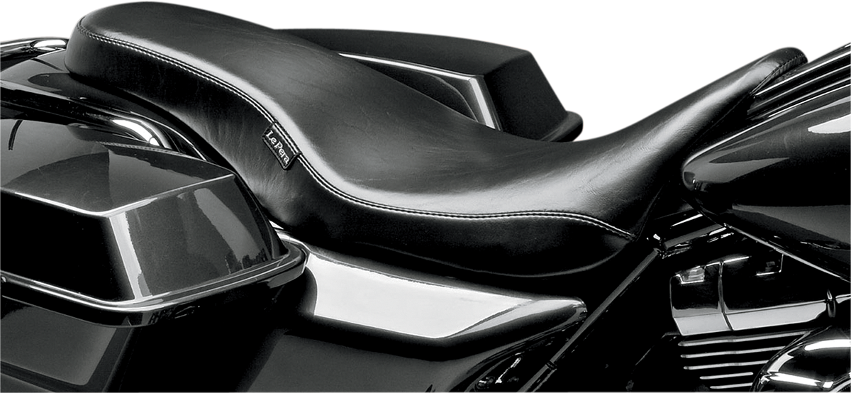 Le Pera Cobra Full Length Smooth Vinyl Seat Chopper Style for Harley LK ...