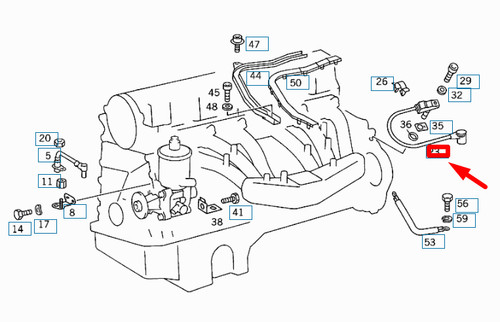 NEW MERCEDES-BENZ SL R129 CRANKSHAFT POSITION SENSOR A0021539028 ...
