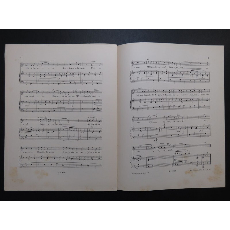 Saint-Saëns Camille Suzette & Suzon Singer Piano 1889 | eBay