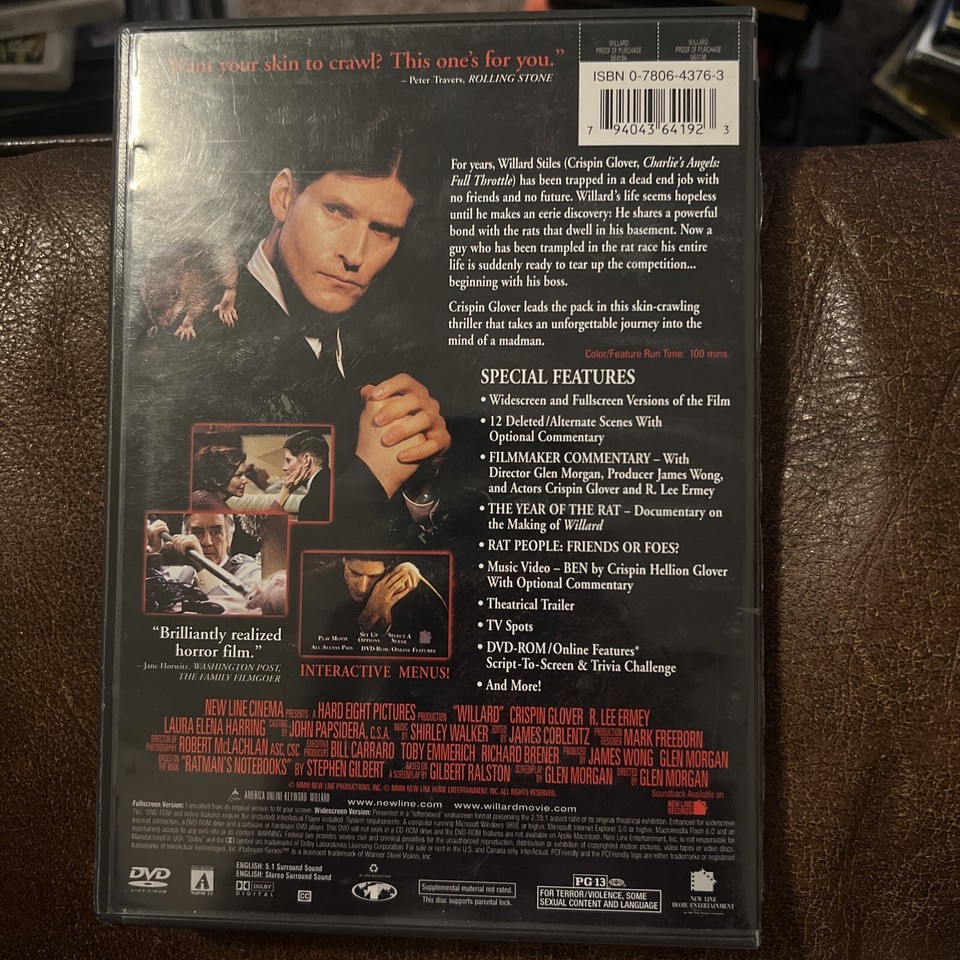 Willard (DVD, 2003, Platinum Series) | eBay