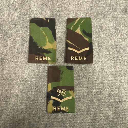 British Army Surplus DPM REME Rank Slide Royal Electrical Mechanical ...