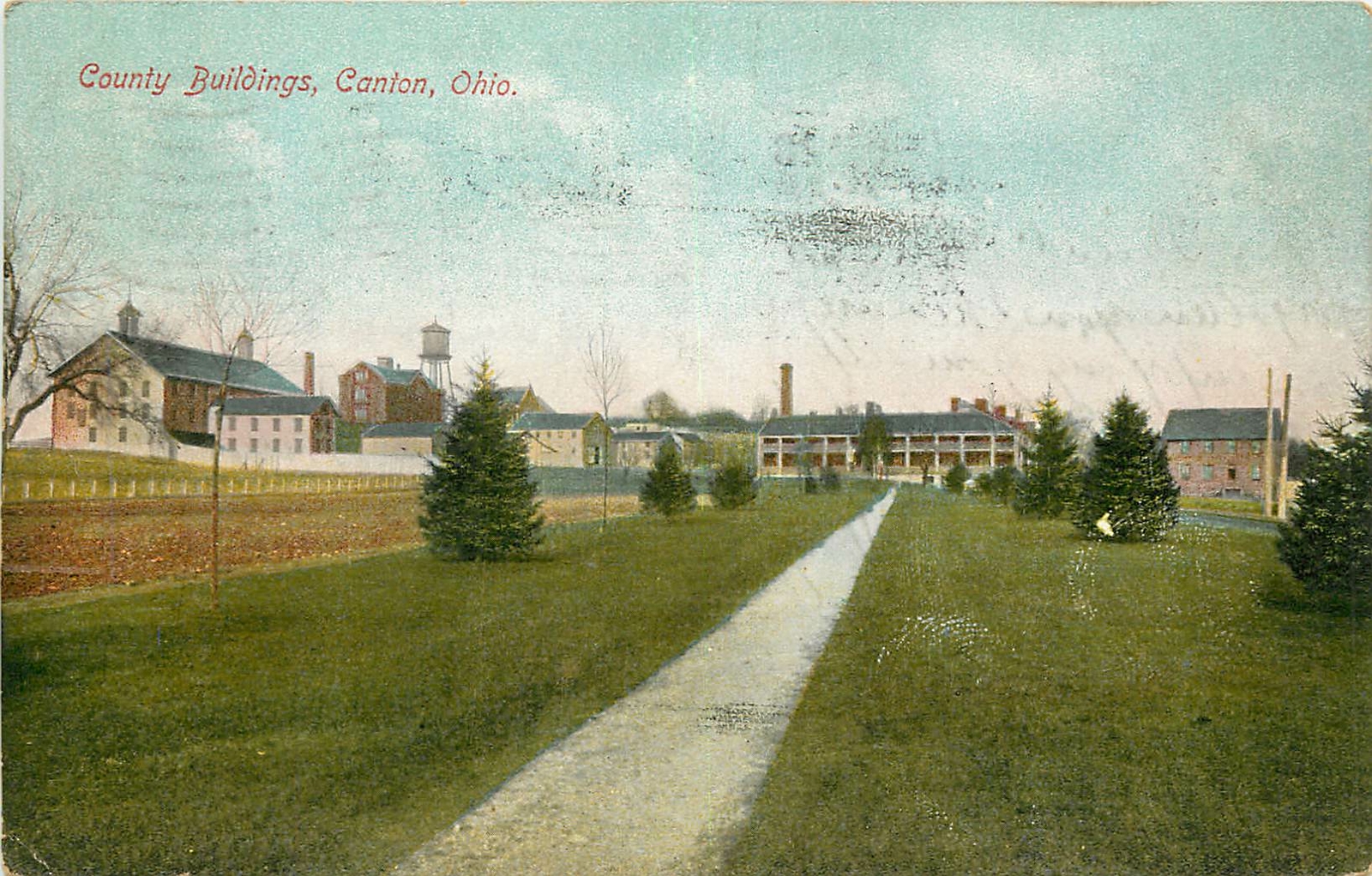 Ohio, OH, Canton, County Buildings 1908 Postcard | eBay