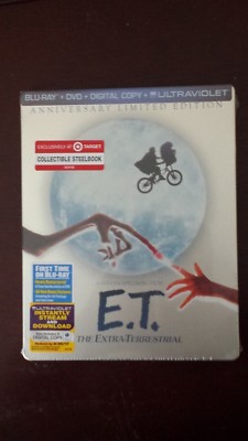 E.T. THE EXTRA-TERRESTRIAL STEELBOOK [NEW/OOP/Blu-ray+DVD+DC+UV] Target ...