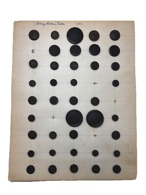 Goodyear rubber buttons Civil War Display Card for Button Convention ...