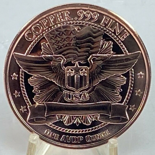 Copper Coin * 1oz.* .999 Fine Bullion * Velociraptor * Lot Of 5 Coins ...