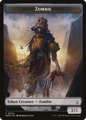Elemental (009) // Zombie (005) Foil Token March of the Machine MOM MTG ...