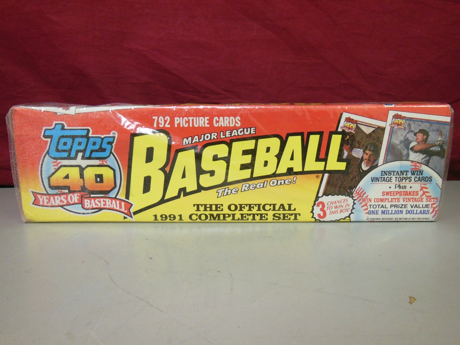 1991 Topps 40 Years of Baseball Complete Box 792 Card Set **Factory ...