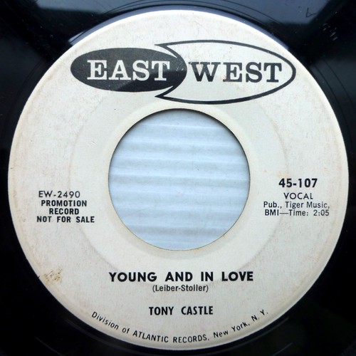 Tony Castle ROCKABILLY promo vg+ East West 45 Terry / Young And In Love ...