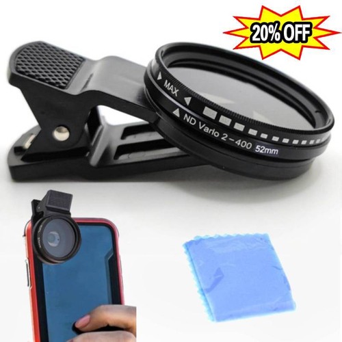 37/52MM Phone Camera Circular Polarizer CPL Lens Filter with Clip for ...