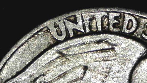 1972 D Quarter Error Liberty Is On The Rim Filled D Mint Mark REVERSE ...
