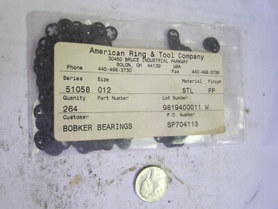 American Retaining Ring 51058 Steel 1/4" O Push Clip - Lot Of 264 NEW ...