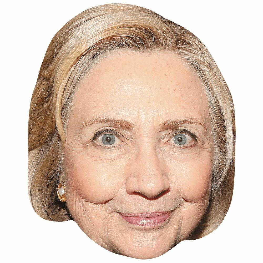 Hillary Clinton (Earring) Celebrity Mask, Flat Card Face | eBay