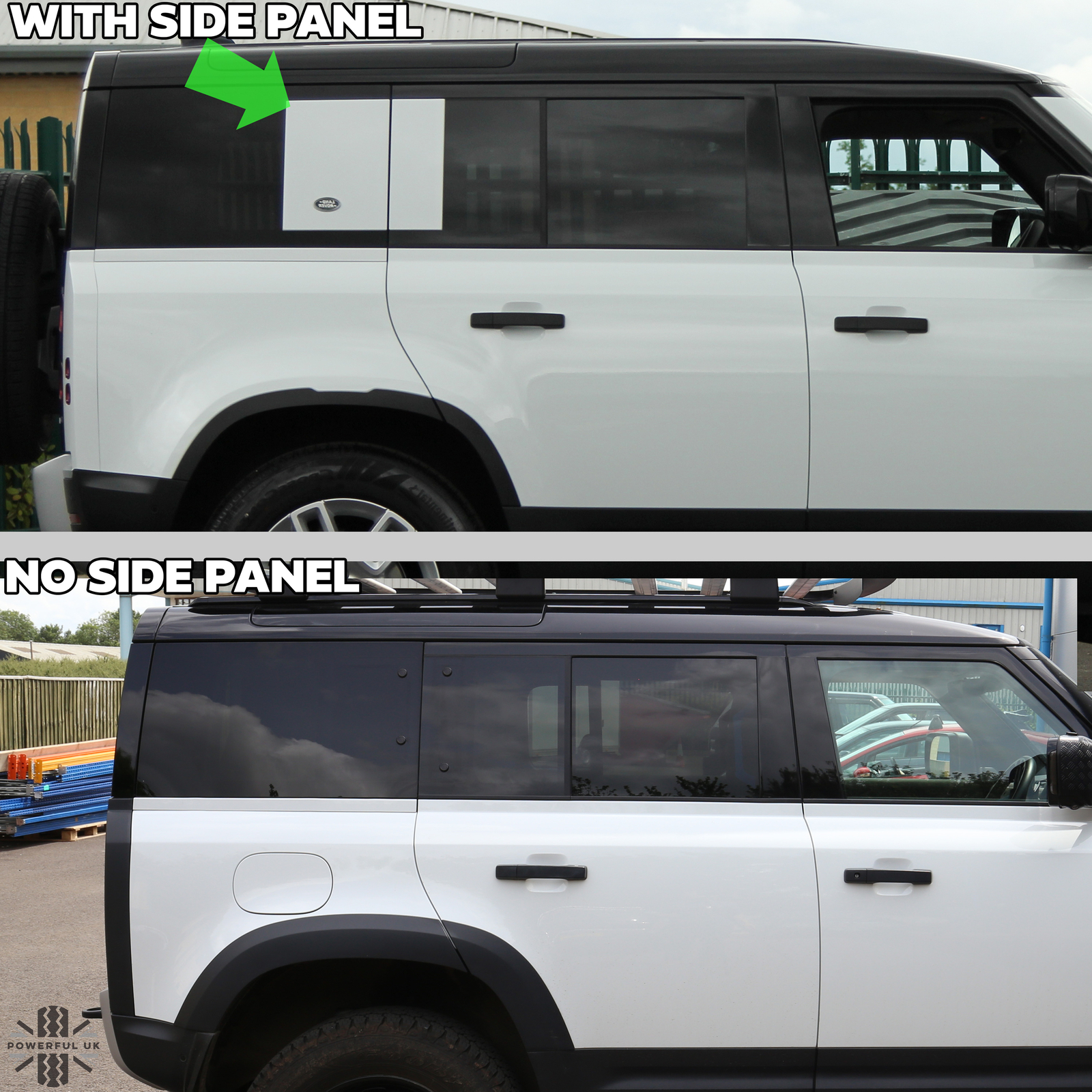 Side signature panel cover kit for Land Rover Defender L663 8x stickers ...