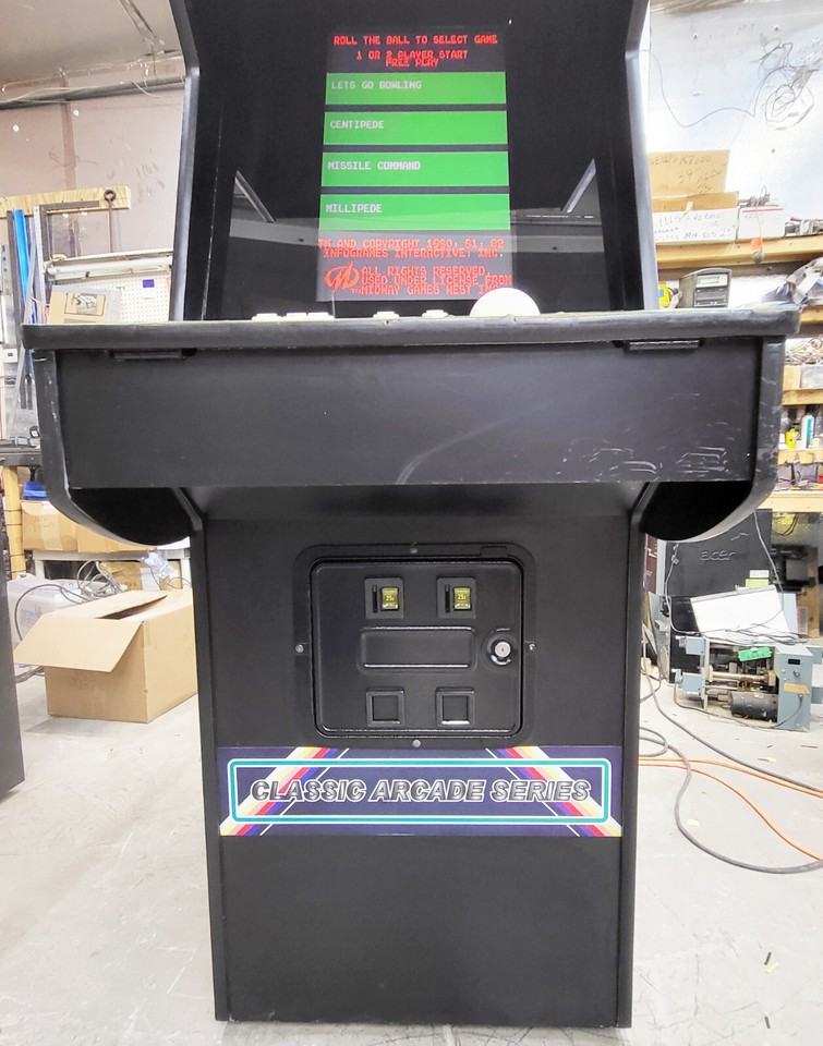 RETROCADE 4 in 1 Full Size Arcade Game Multicade CLASSIC - Centipede & Bowling! | eBay