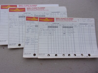 Shell Flight Planner Airplane FAA Flight Plan | eBay
