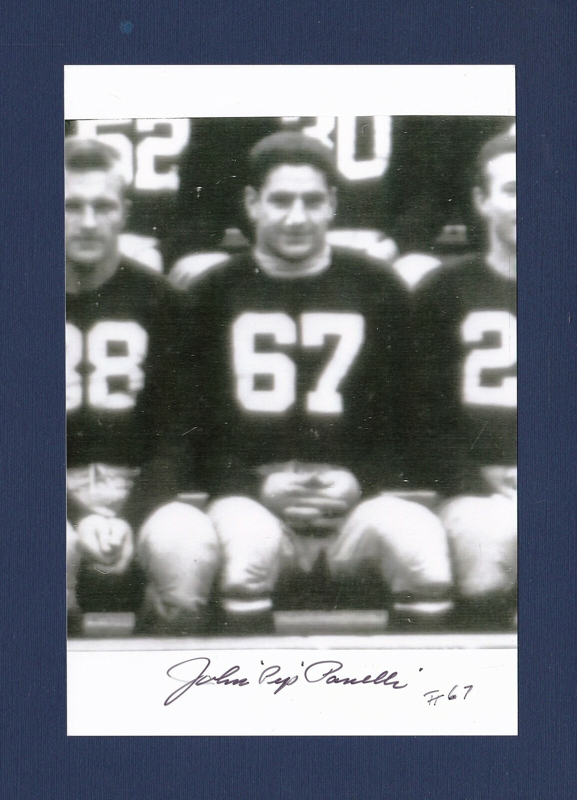 John "Pep" Panelli signed Notre Dame football b&w photo | eBay