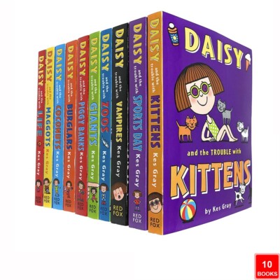 Daisy Fiction 10 Books Collection Set by Kes Gray Kittens, Sports Day ...