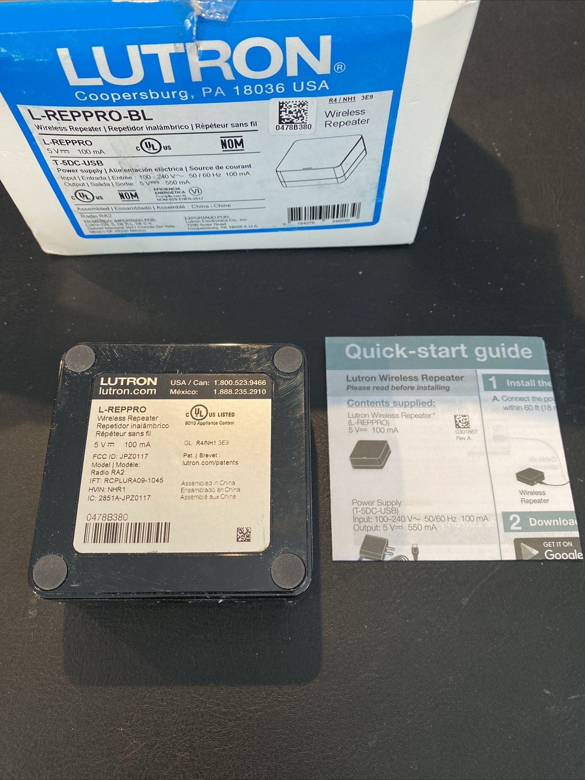 Lutron L-REPPRO-BL RA2 Select / RadioRA 2 Select Wireless Repeater | eBay