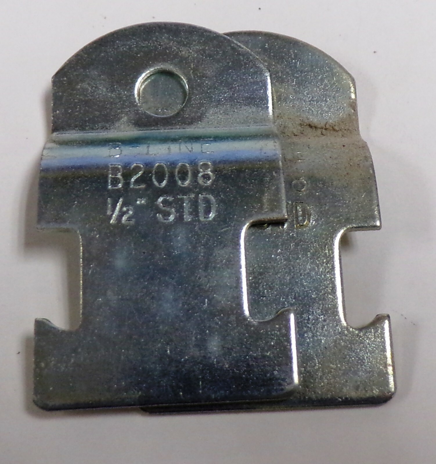 COOPER B-LINE PIPE CLAMP, B2008, 1/2" RIGID CONDUIT, **LOT OF 10 ...