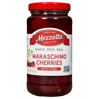 Mezzetta Maraschino Cherries with Stems 11 oz (Pack of 6) | eBay