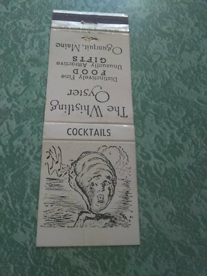 Vintage Matchbook F8 Collectible Ephemera ogunquit Maine whistling ...