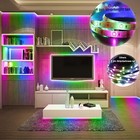 5m LED Lights Battery Powered 150 LEDs RGB Tape Strip with Remote ...