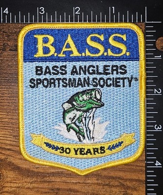 BASS Anglers Sportsman Society Bass Fishing 30 Years Fishing Patch | eBay