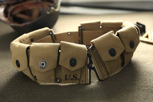 Repro WW2 WWII US Army GI M1923 Cartridge Ammo Belt M1 Garand | eBay