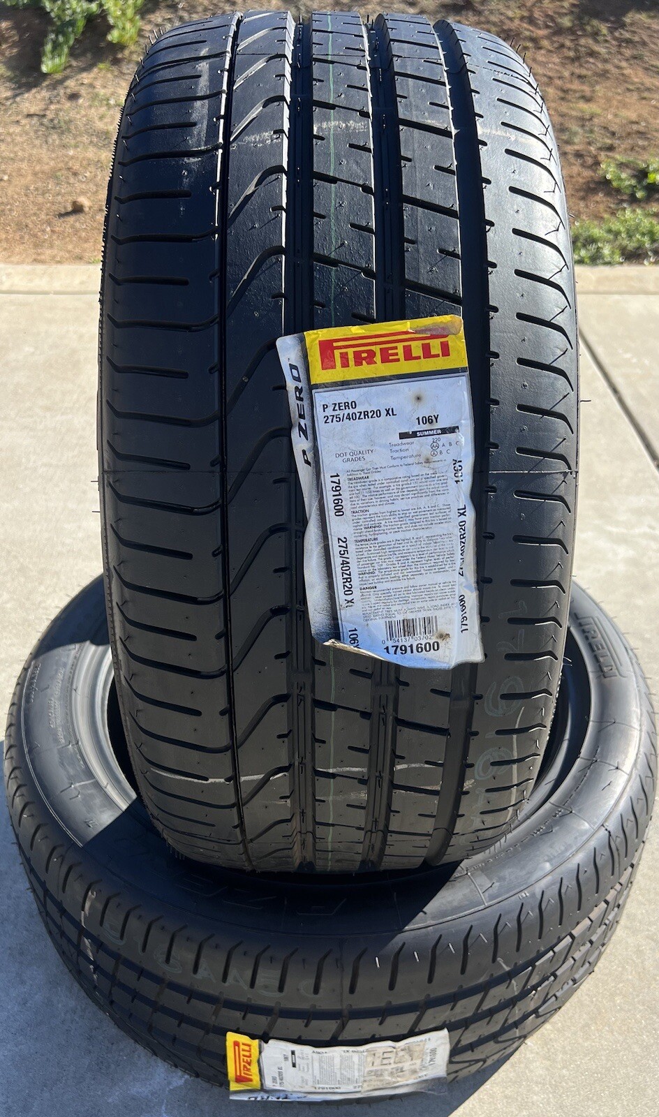 TWO BRAND NEW 275/40ZR20 106Y Pirelli P Zero TPC Spec Chevrolet Camaro ...